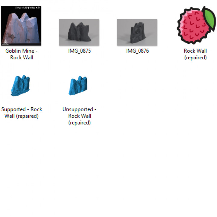 3D Printable Mine Scenery Rock Wall by Runeforge Studios