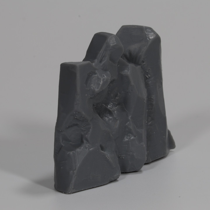 3D Printable Mine Scenery Rock Wall by Runeforge Studios