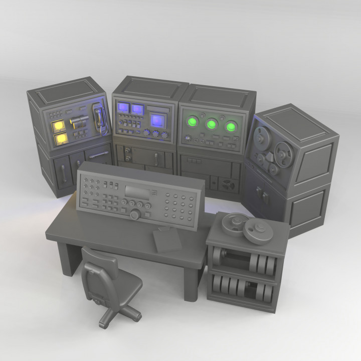 3D Printable Vintage Computer Consoles by Tiny Furniture