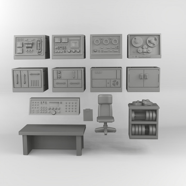 3D Printable Vintage Computer Consoles by Tiny Furniture