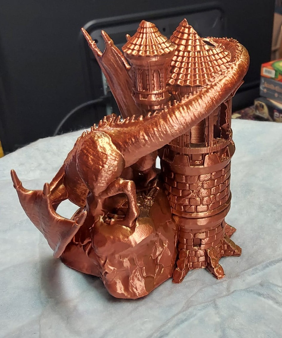 3D Printable Dice Tower - The Watchtower | Mythic Roll by Unchained Games