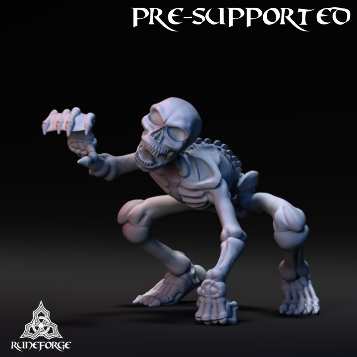 3D Printable Cave Goblin Skeleton by Runeforge Studios