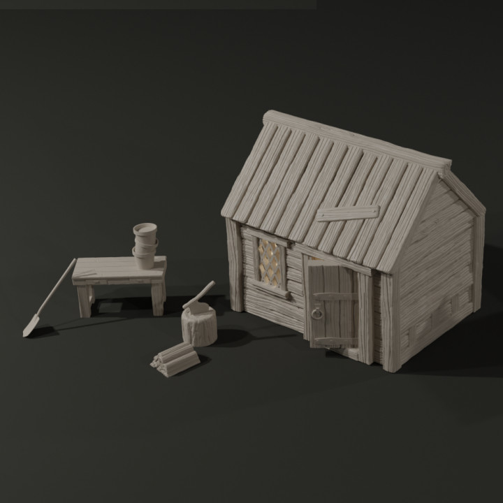 3D Printable The Old Shed by Donald Stouffer