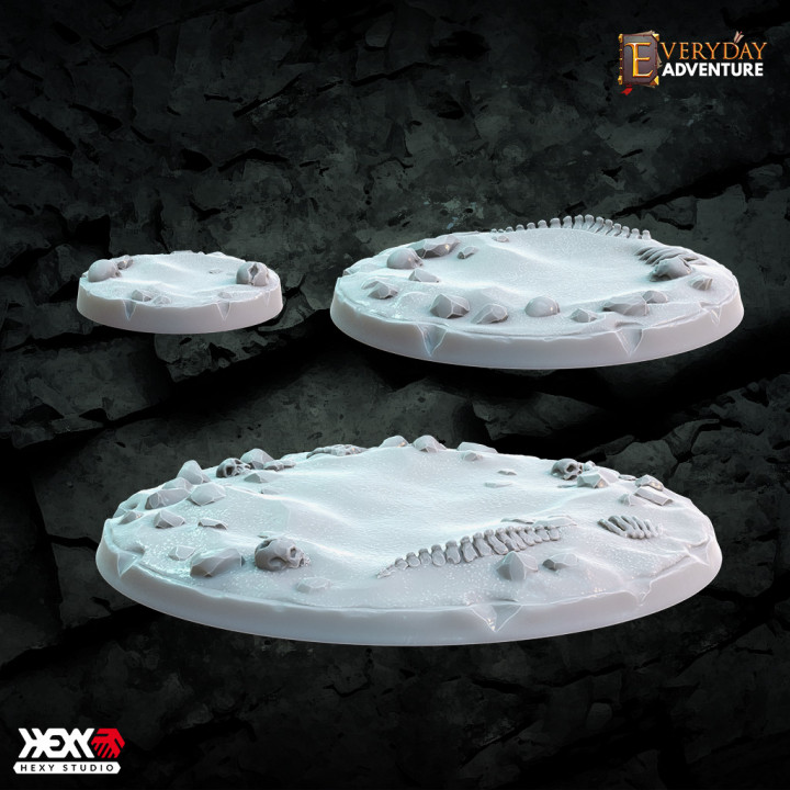 3D Printable Bases - Sand Set by Hexy Studio