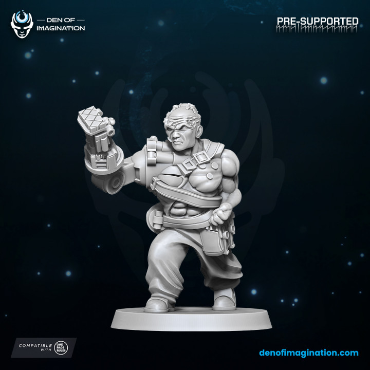 3D Printable Prison Planet character set by WildMesh