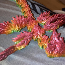 3D Printable Fire Dragon Sprite by Cinderwing3D