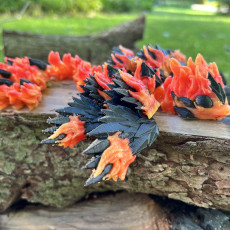 3D Printable Fire Dragon Sprite by Cinderwing3D