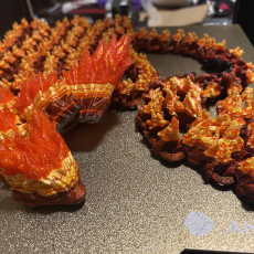3D Printable Fire Dragon Sprite by Cinderwing3D