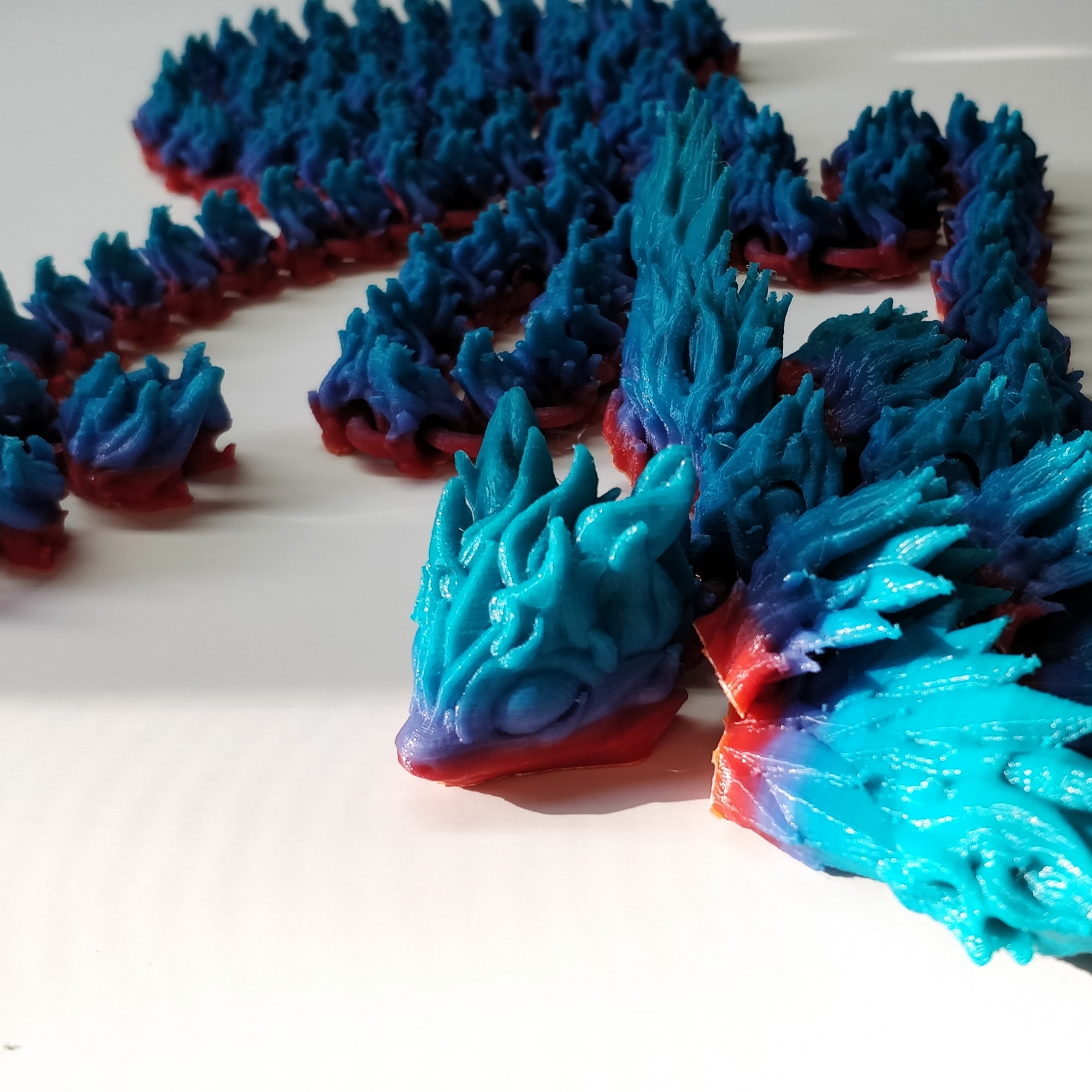 3D Printable Fire Dragon Sprite by Cinderwing3D