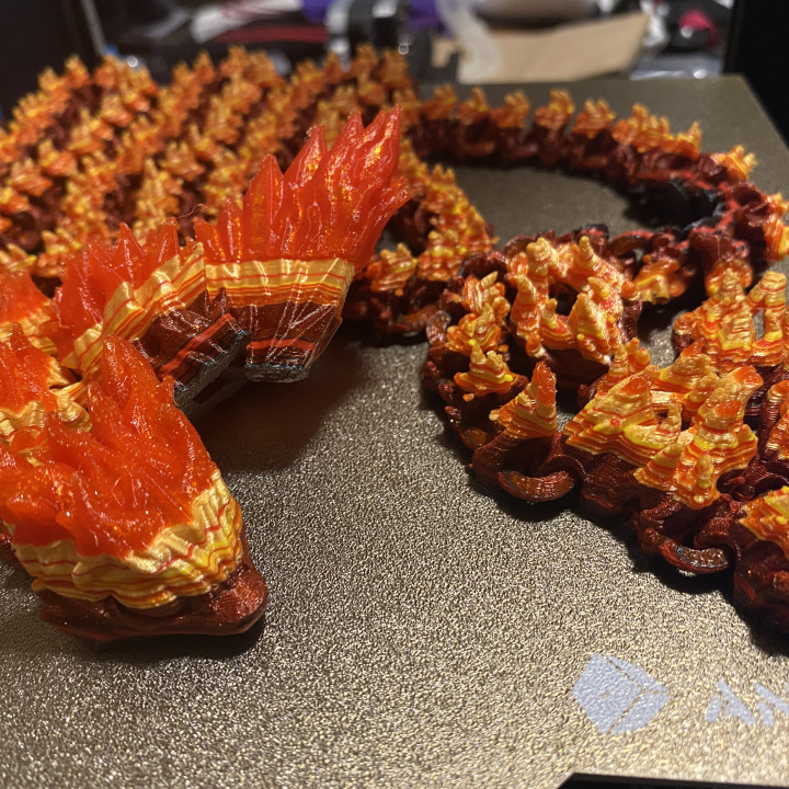 3D Print of Fire Dragon Sprite by vincentchelseybradley