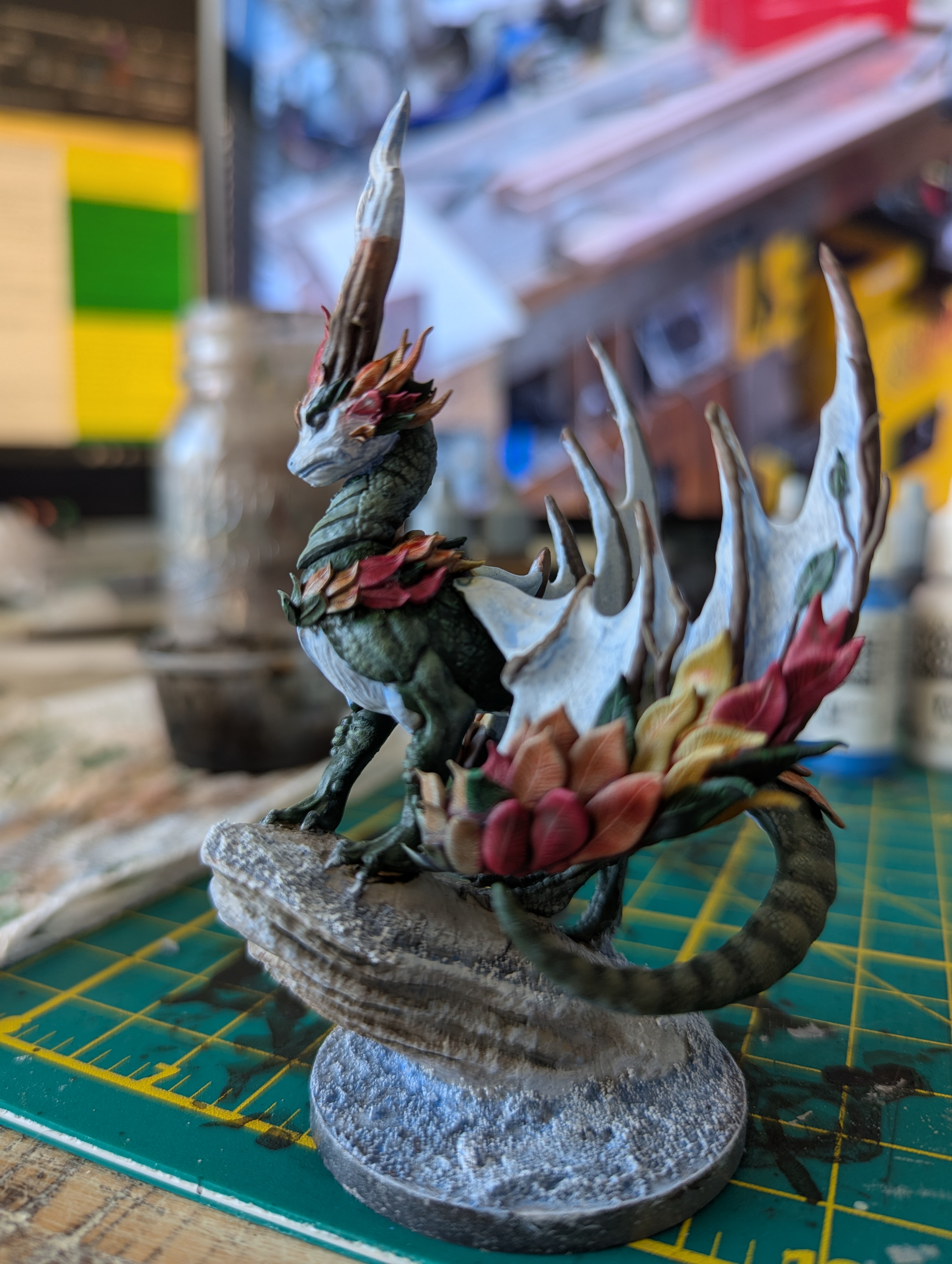 3D Printable Guardian Leaf Dragon / Magical Drake / Winged Forest ...