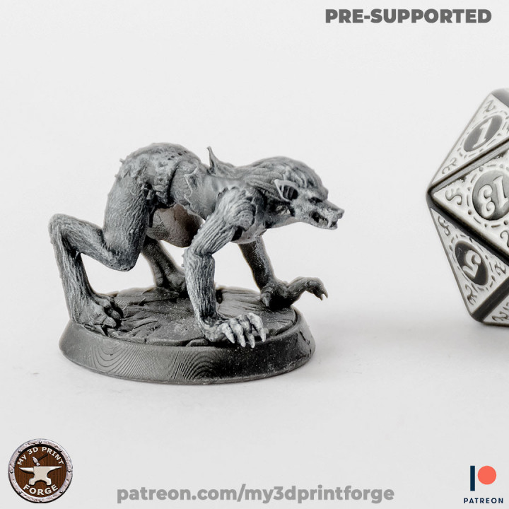 3d Printable Female Werewolves Pack 3 Models By My3dprintforge