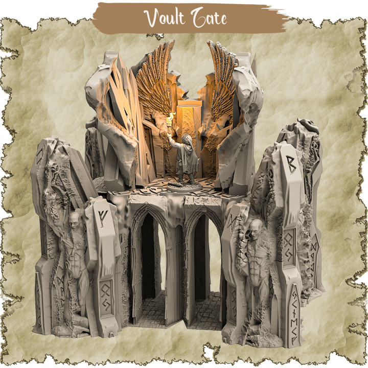3D Printable Four World Gate - Voult Gate by Sawant3D
