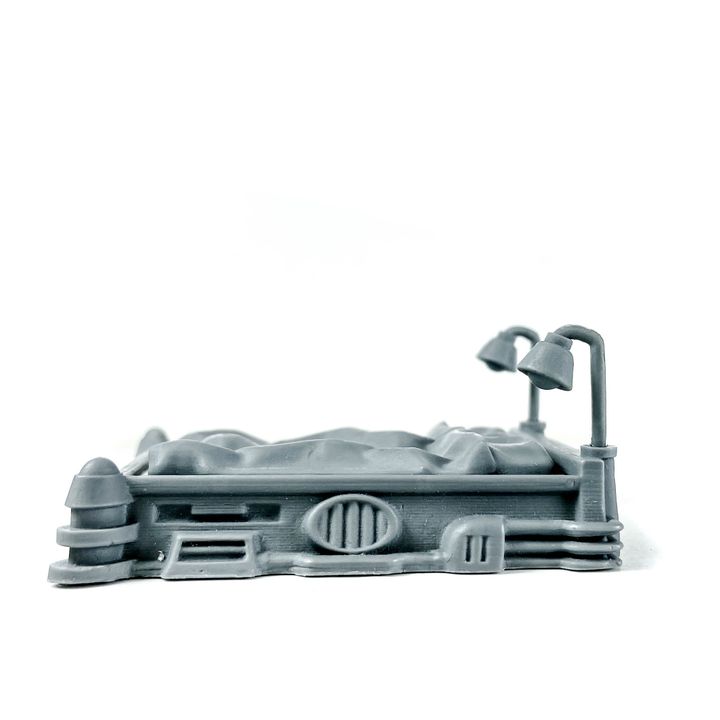 3D Printable Nuclear shelter bed by Tiny Furniture