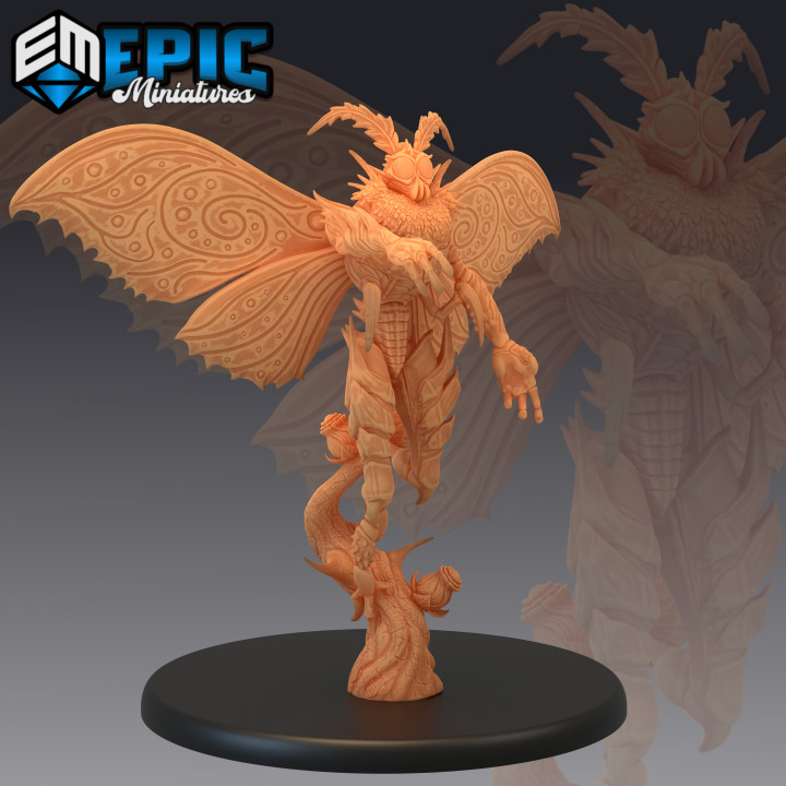 3D Printable Moth Man Set / Huge Insect Hybrid / Insectoid Lord ...