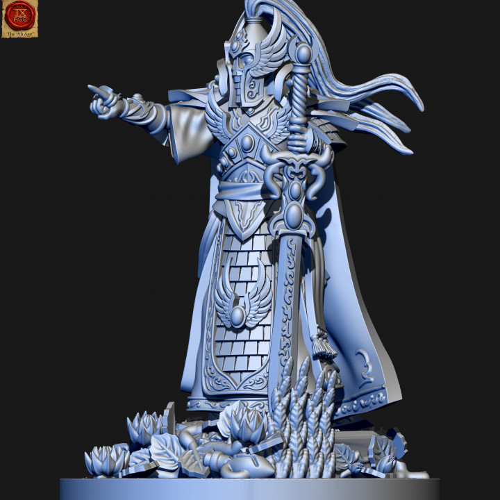 3D Printable High elves sword master lord (elf) by HoloMiniatures