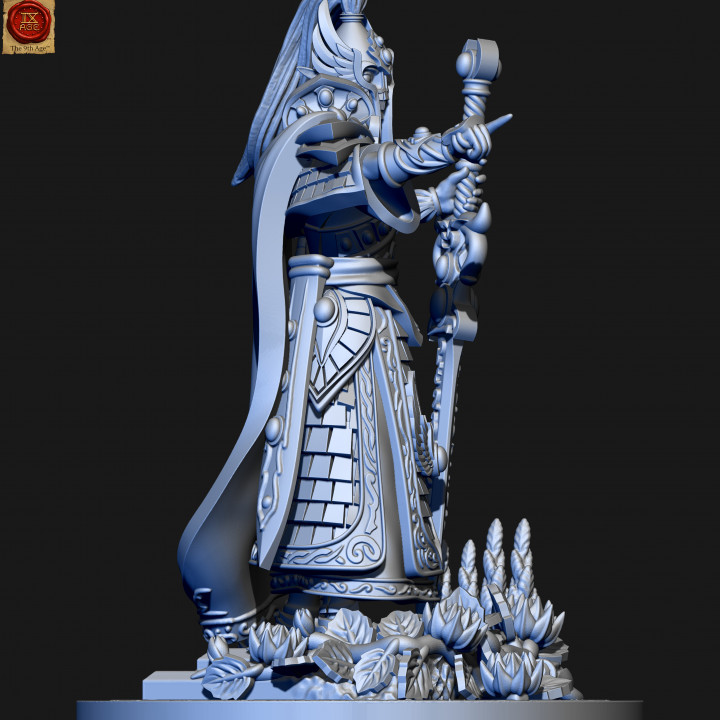 3D Printable High elves sword master lord (elf) by HoloMiniatures