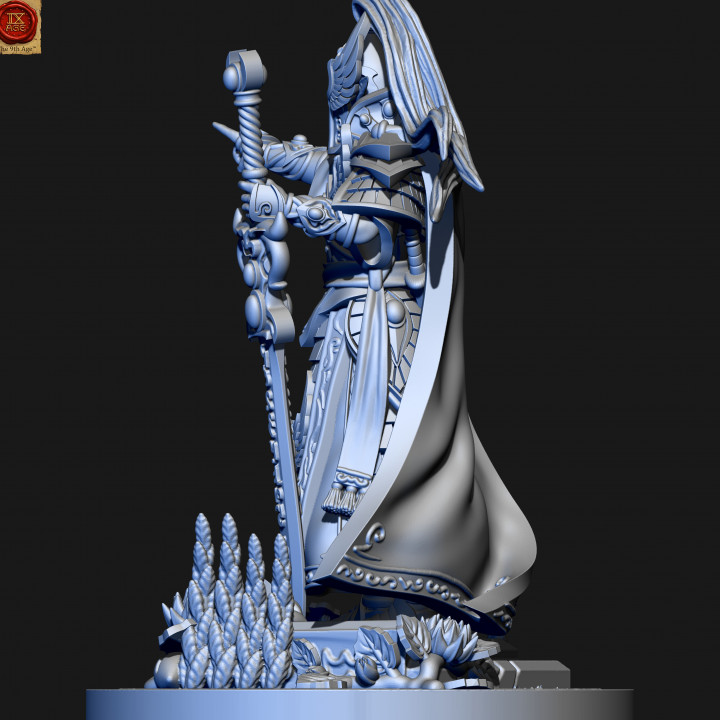 3D Printable High elves sword master lord (elf) by HoloMiniatures