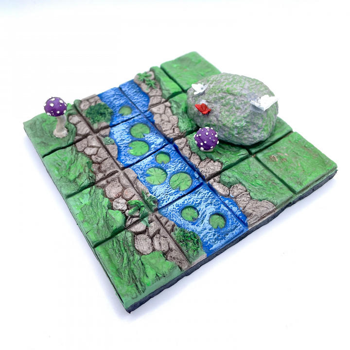 3D Printable Print n' Roll: Enchanted Forest (Texture Roller and ...