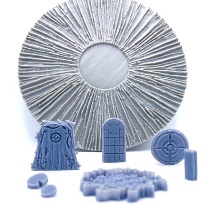 3D Printable Print n' Roll: Enchanted Forest (Texture Roller and Terrain Set) by Custom ...