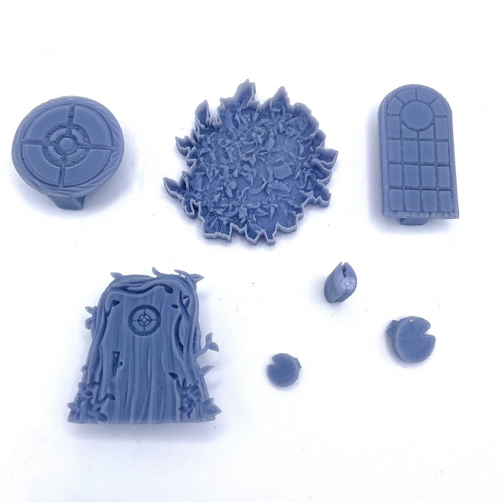 3D Printable Print n' Roll: Enchanted Forest (Texture Roller and Terrain Set) by Custom ...