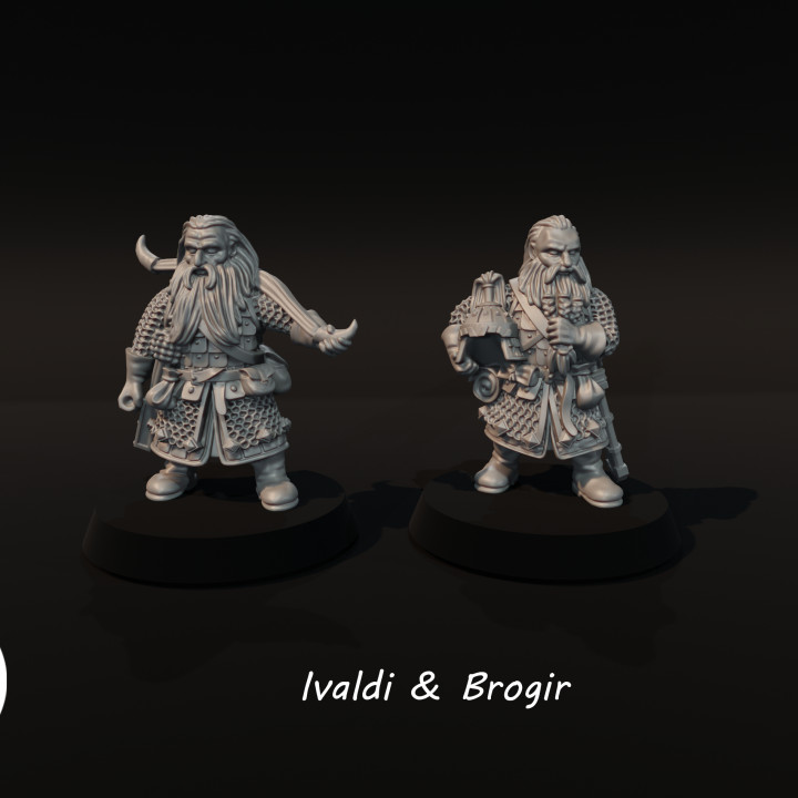 3D Printable Ivaldi and Brogir by Medbury Miniatures