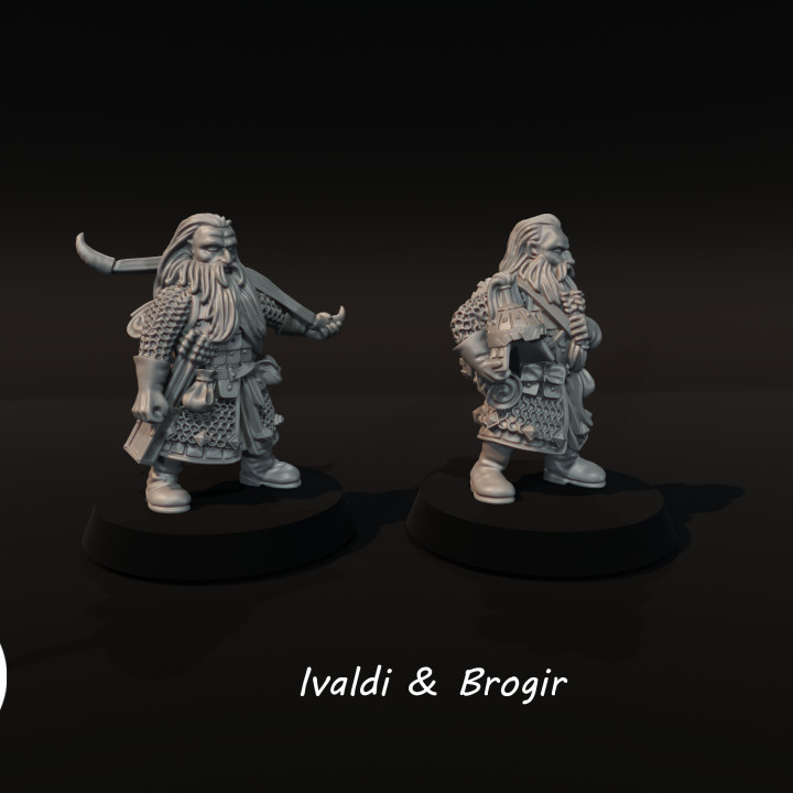 3D Printable Ivaldi and Brogir by Medbury Miniatures