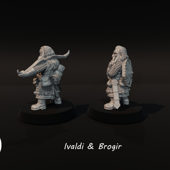 3D Printable Ivaldi and Brogir by Medbury Miniatures