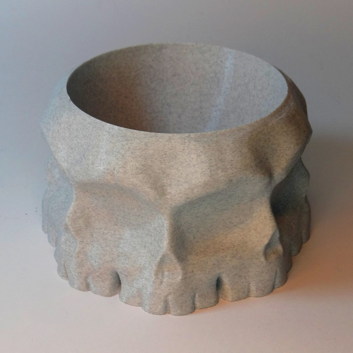 3D Printable Skull Bowl by Stlflix