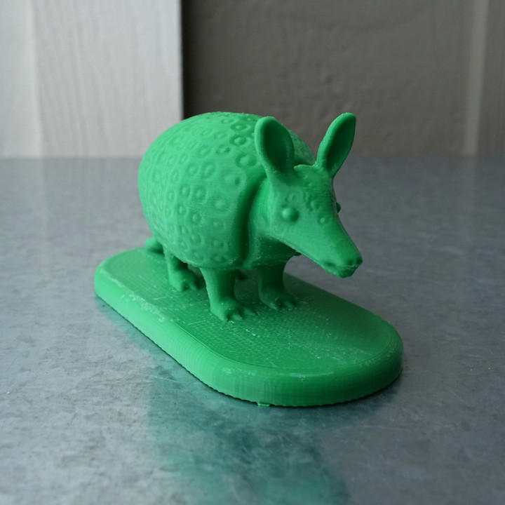 3D Printable Armadillo by Philippe Barreaud
