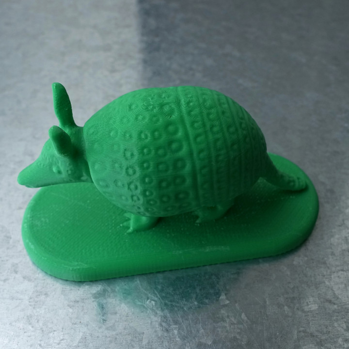 3D Printable Armadillo by Philippe Barreaud