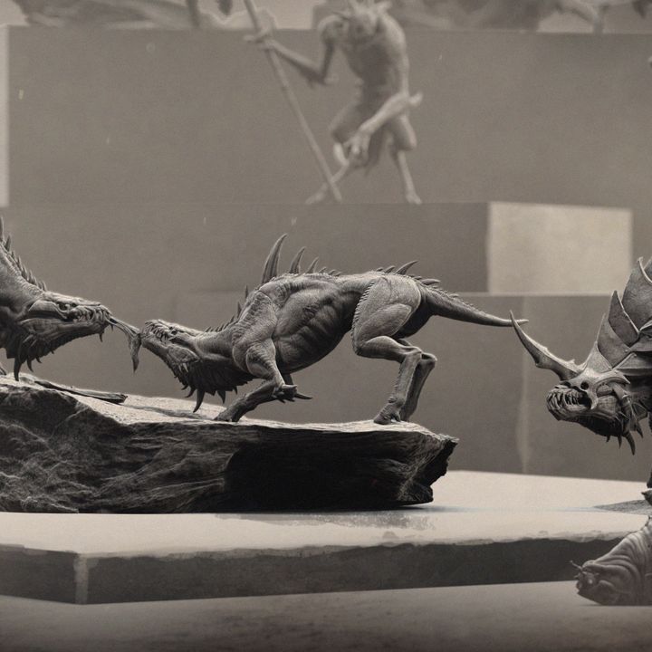 3D Printable Infernum Dogs by Rescale Miniatures