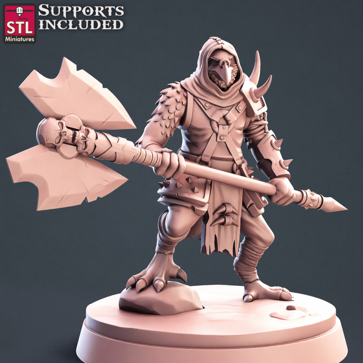 3D Printable Kenku B by STL Miniatures