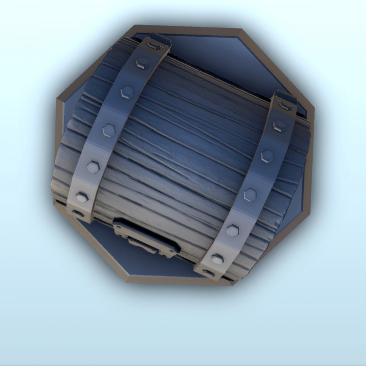 3D Printable Wooden chest on base (+ pre-supported version) (2 ...