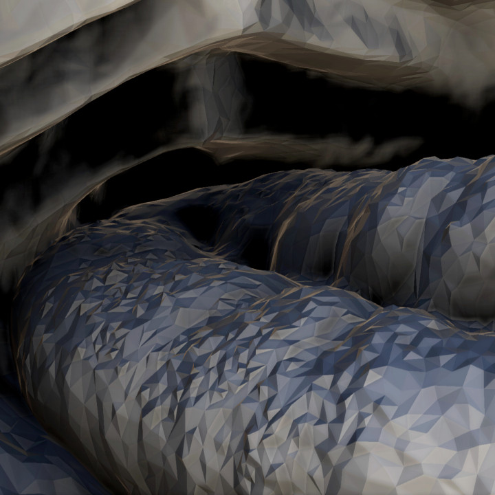 3D Printable Horrific chest with tongue (+ pre-supported version) (4 ...