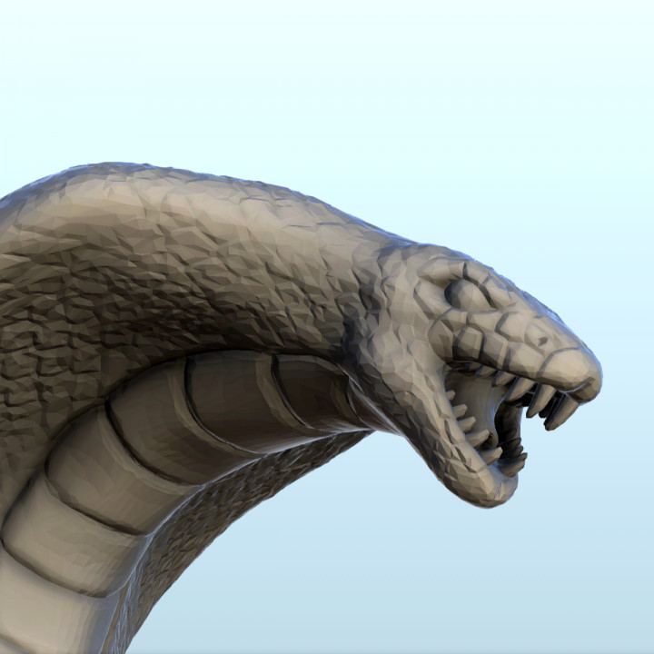 3D Printable Cobra with jar (+ pre-supported version) (3) - Darkness ...
