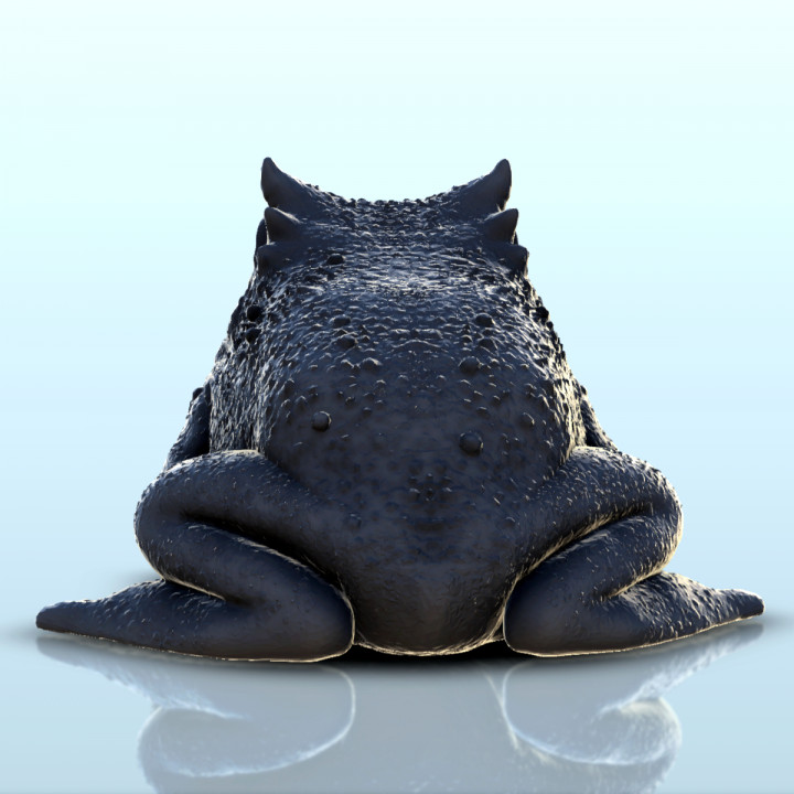 3D Printable Giant frog (+ pre-supported version) (8) - Darkness Chaos ...