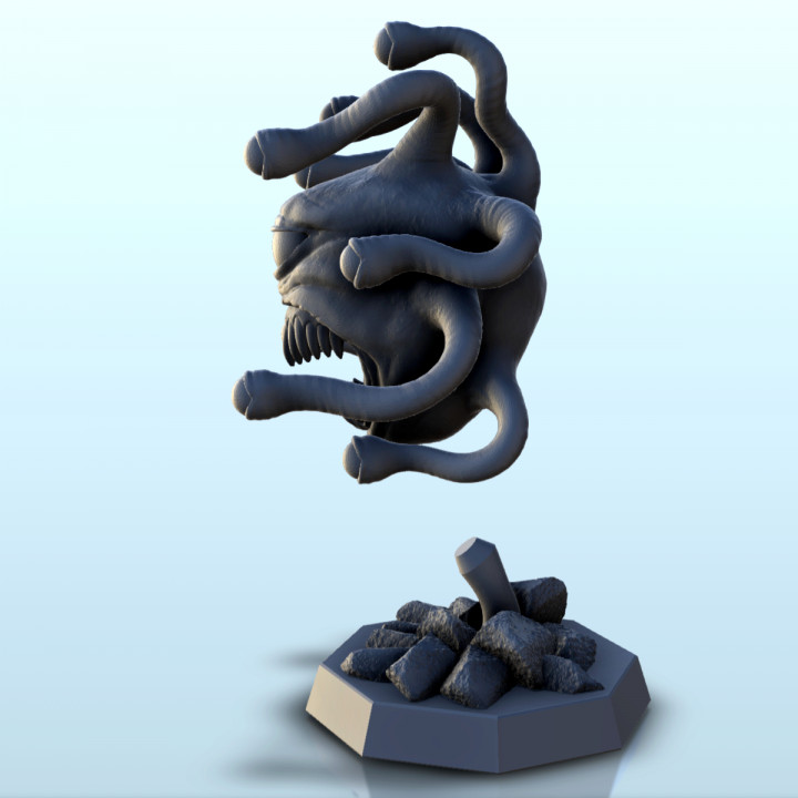 3D Printable Naga with numerous eyes (+ pre-supported version) (11 ...