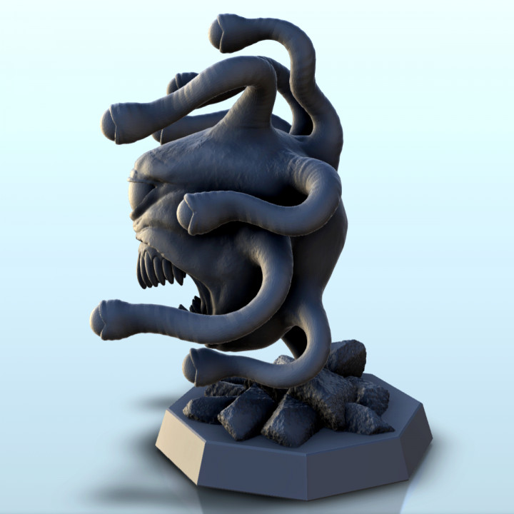 3D Printable Naga with numerous eyes (+ pre-supported version) (11 ...