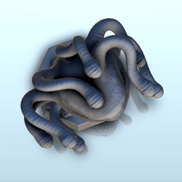 3D Printable Naga with numerous eyes (+ pre-supported version) (11 ...