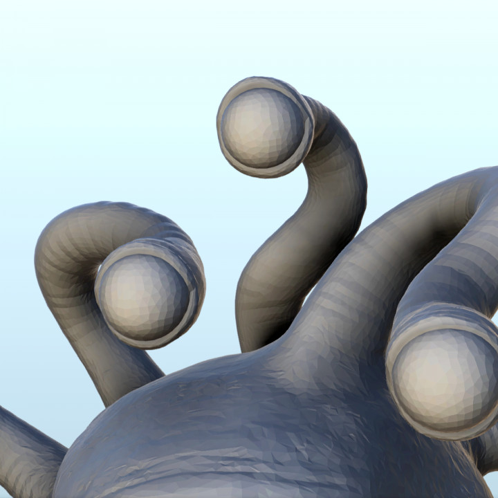 3D Printable Naga with numerous eyes (+ pre-supported version) (11 ...