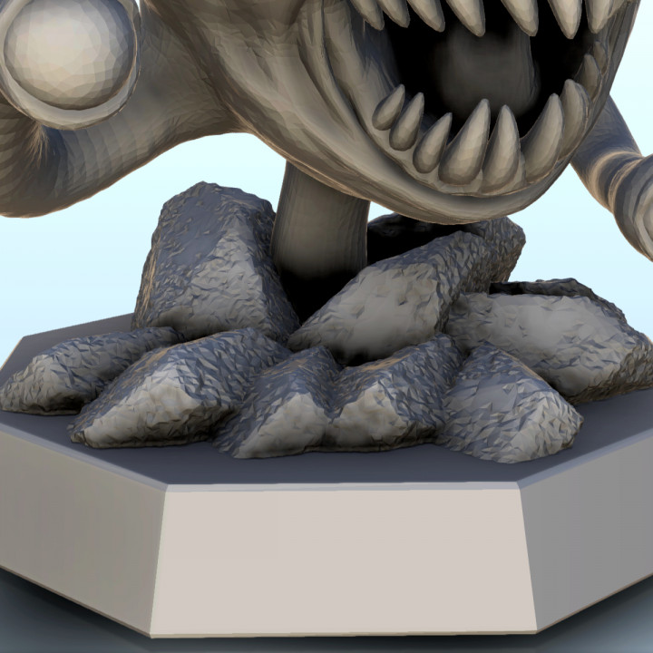 3D Printable Naga with numerous eyes (+ pre-supported version) (11 ...