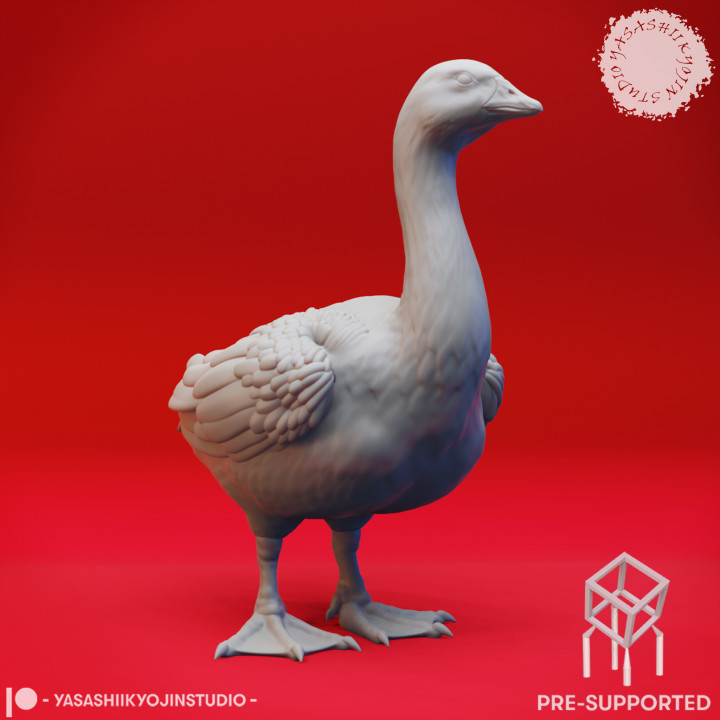 3D Printable Goose - Tabletop Miniature (Pre-Supported) by Yasashii ...