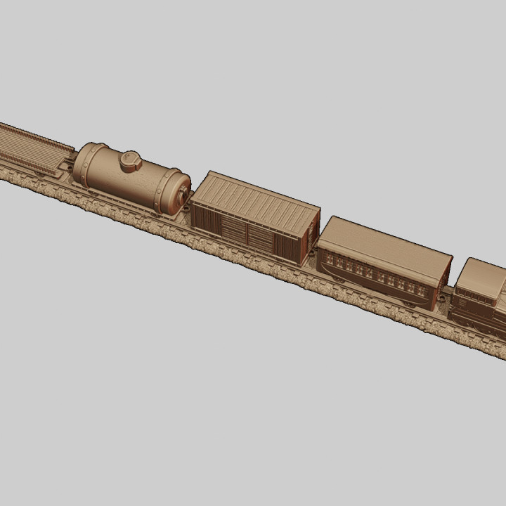 3D Printable Train by Dale Seaton