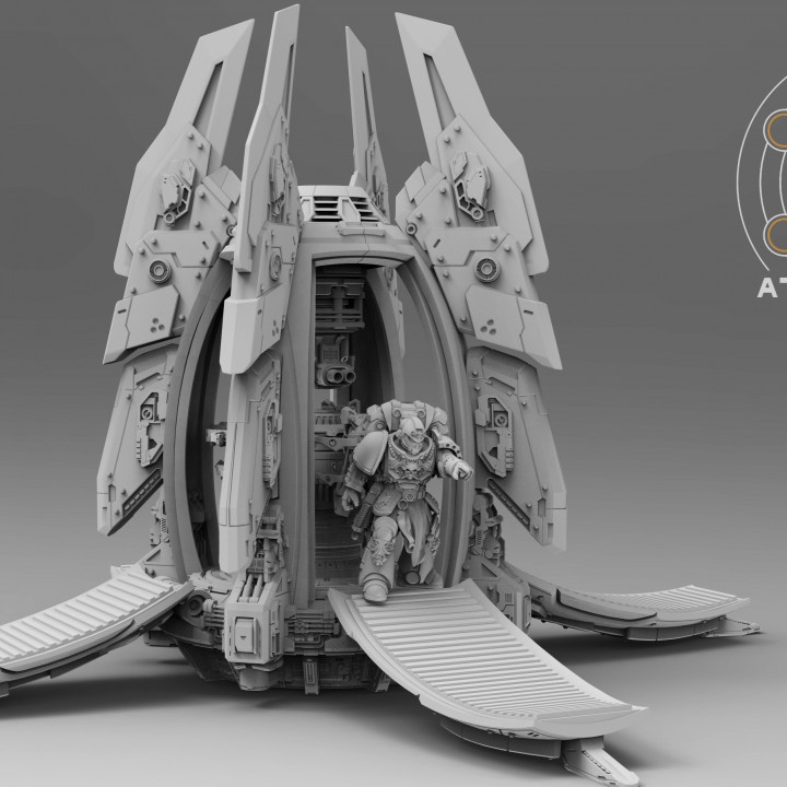 3D Printable Landing Pod by Atlan Forge