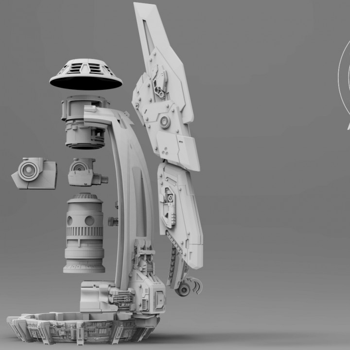 3D Printable Landing Pod by Atlan Forge