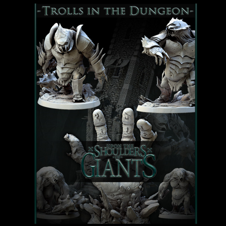3D Printable Trolls in the Dungeon (MMM Stat Blocks, encounter, lore ...