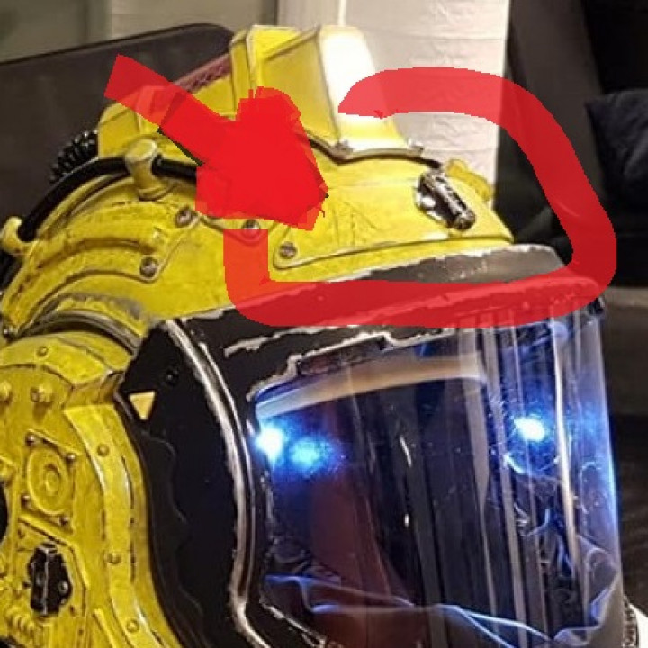 3D Printable Forehead plate by Johan Gemvik