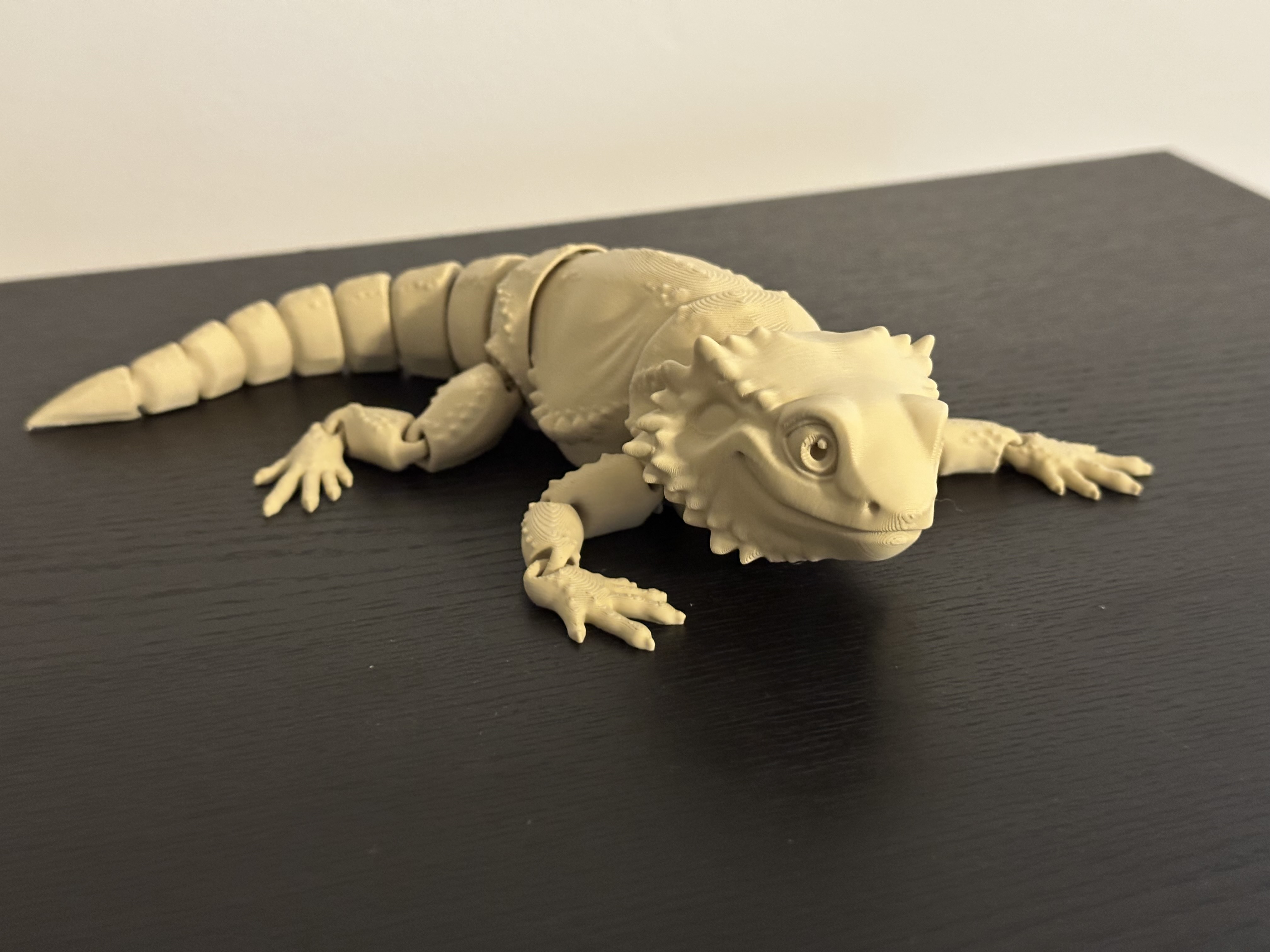 3D Printable Bearded Dragon Articulated Toy, Print-In-Place Body, Snap-Fit Head, Cute Flexi by ...