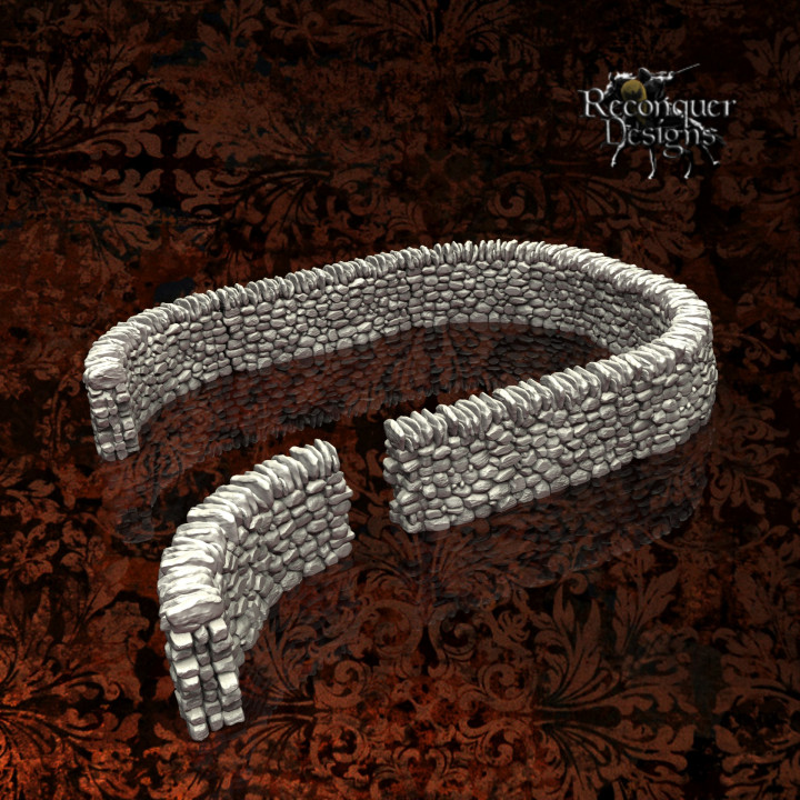 3D Printable 15mm stone sheep pen by Reconquer Designs